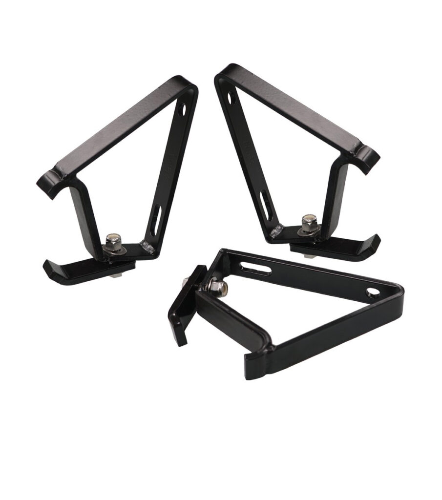 GOBI Hummer H3 Foxwing Awning Brackets Triple Support Kit (Stealth)