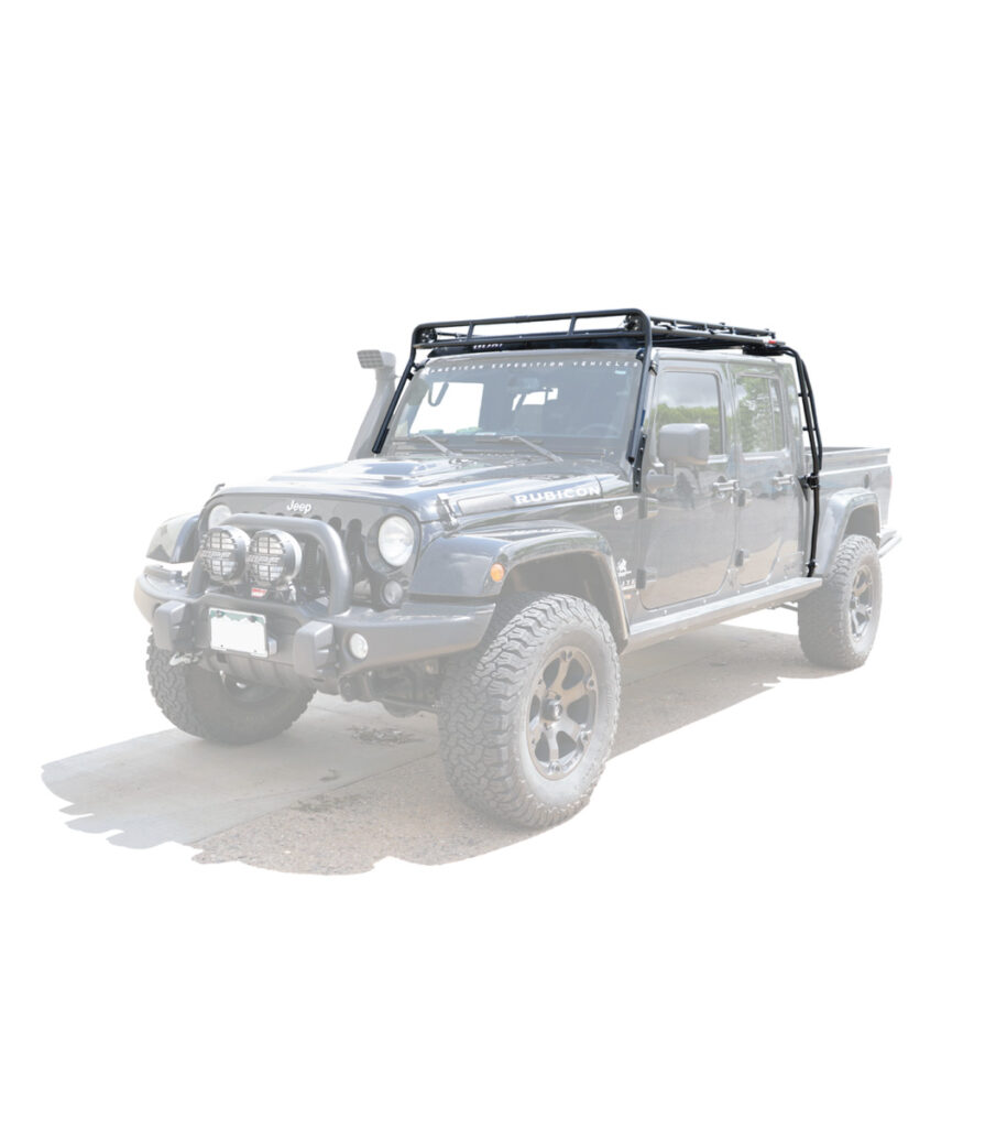 GOBI Jeep Gladiator Stealth Rack Multi-Light Setup With Sunroof