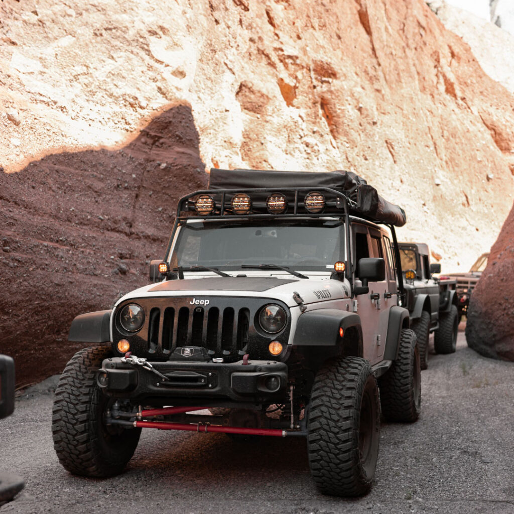 GOBI Jeep JKU 4Door Ranger Rack Multi-Light Setup