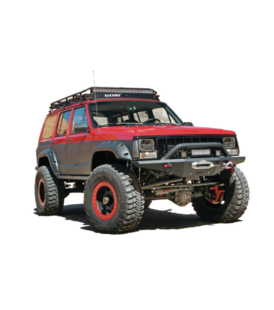 Jeep Cherokee XJ Stealth Roof Rack Lightbar Setup