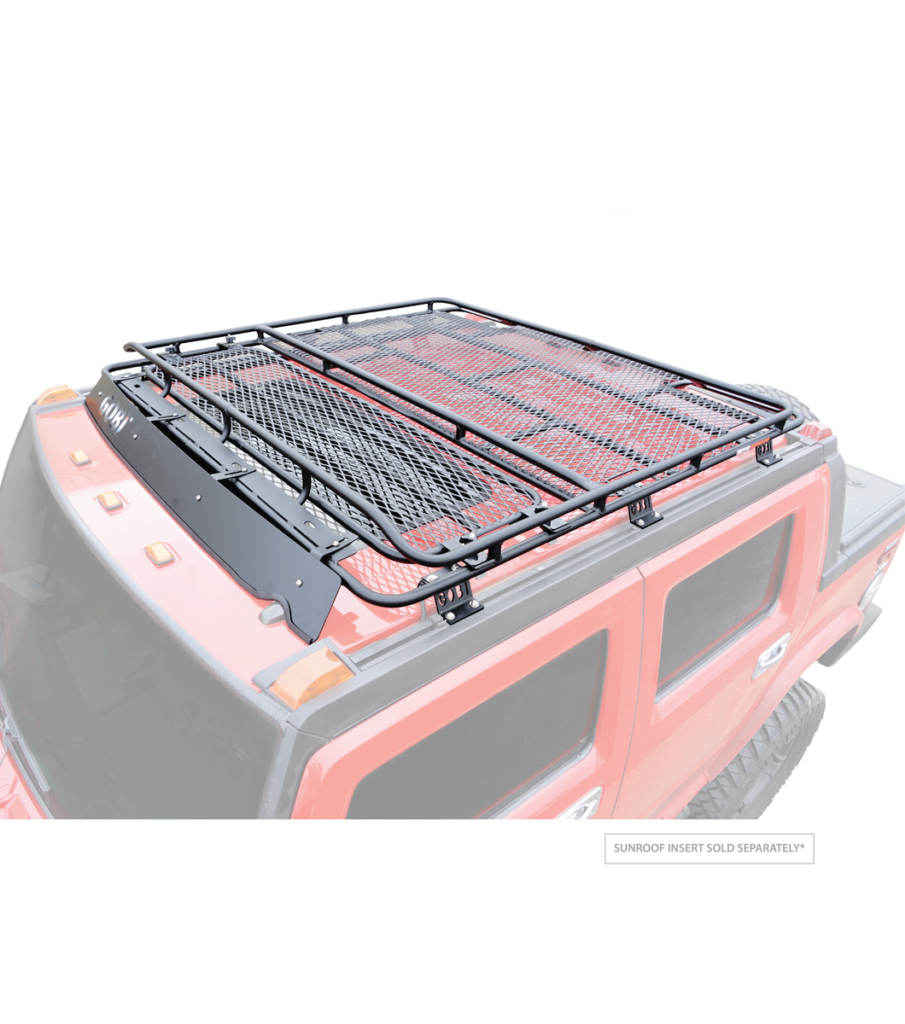 GOBI Hummer SUT Stealth Rack With Sunroof Multi-Light Setup