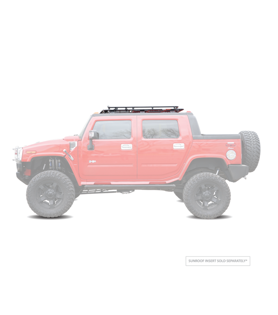 GOBI Hummer SUT Stealth Rack With Sunroof Multi-Light Setup