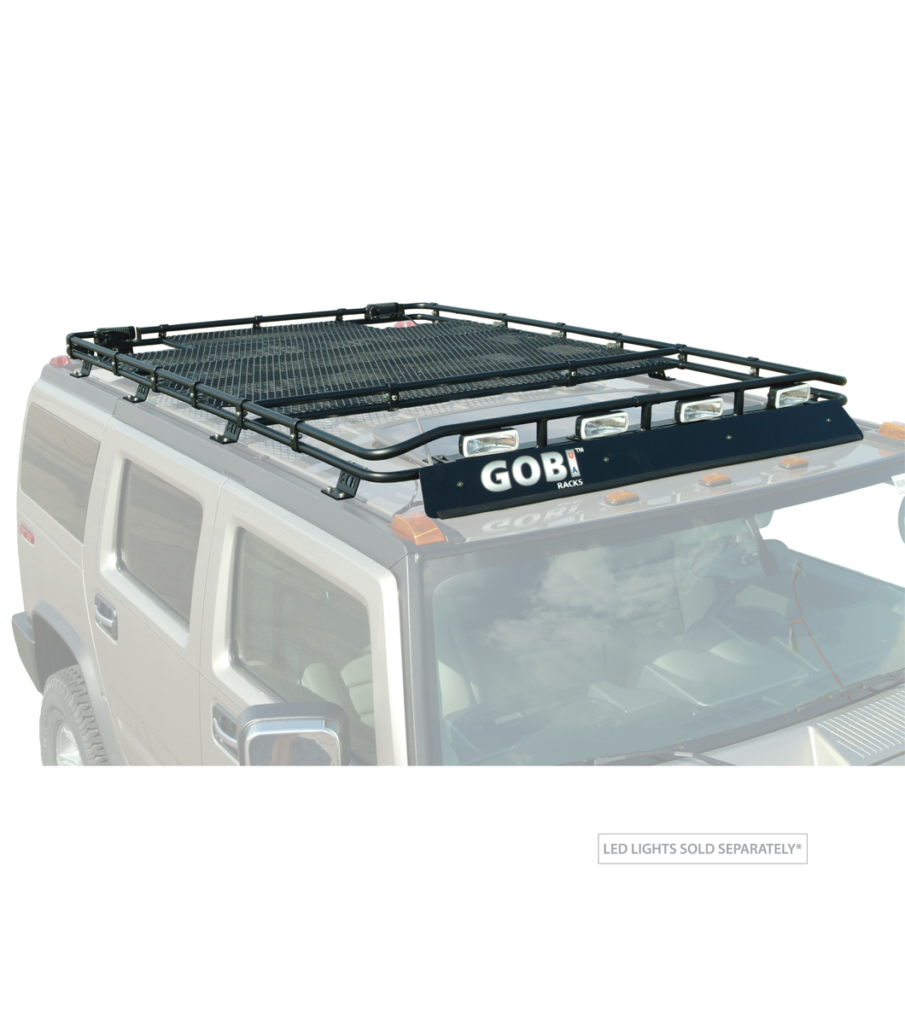 GOBI Hummer H2 Stealth Rack With Sunroof Multi-Light Setup