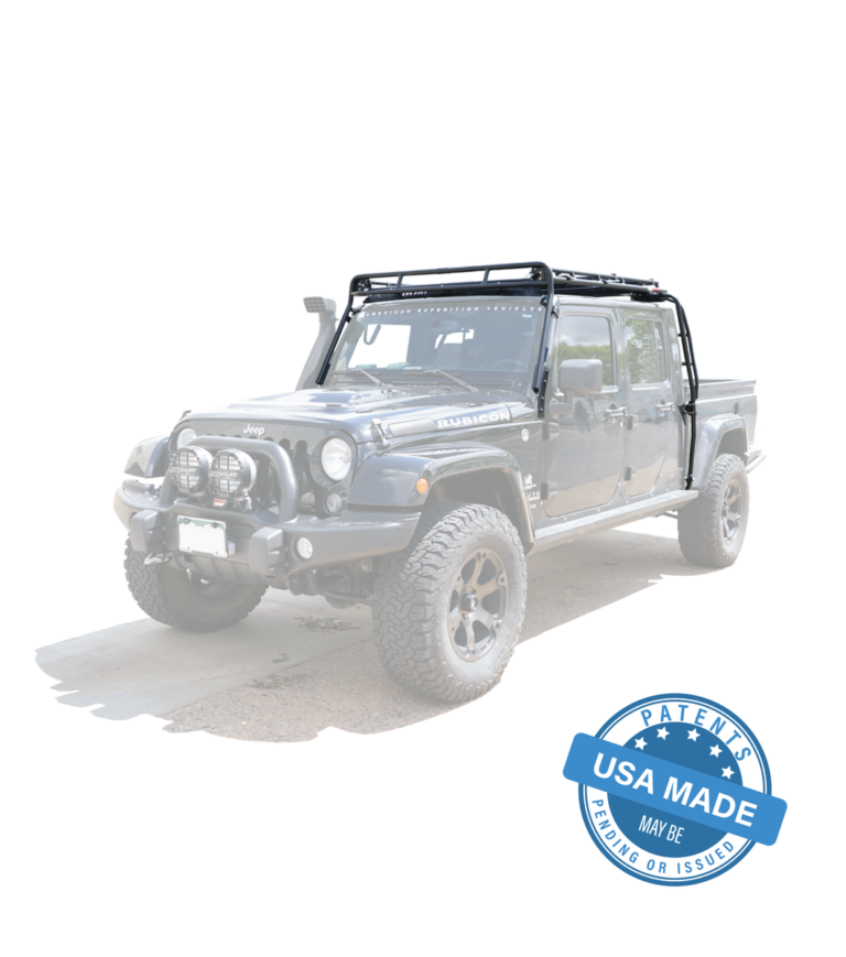 GOBI Jeep AEV Brute Stealth Rack Multi-Light Setup With Sunroof