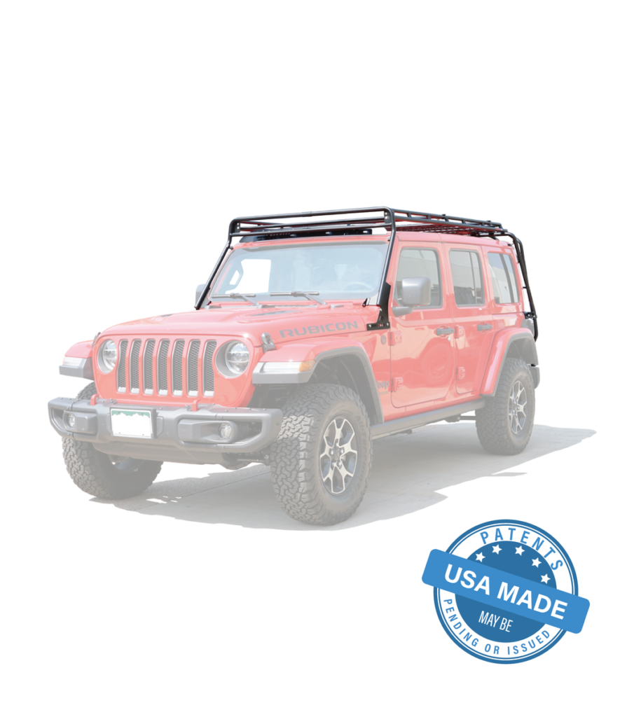 Jeep JL 4Door - Stealth Roof Rack 40" Light Bar Setup | GOBI Racks