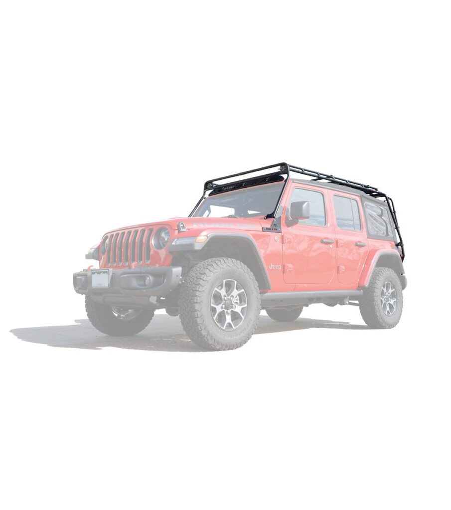Jeep JL 4Door - Stealth Roof Rack 40" Light Bar Setup | GOBI Racks