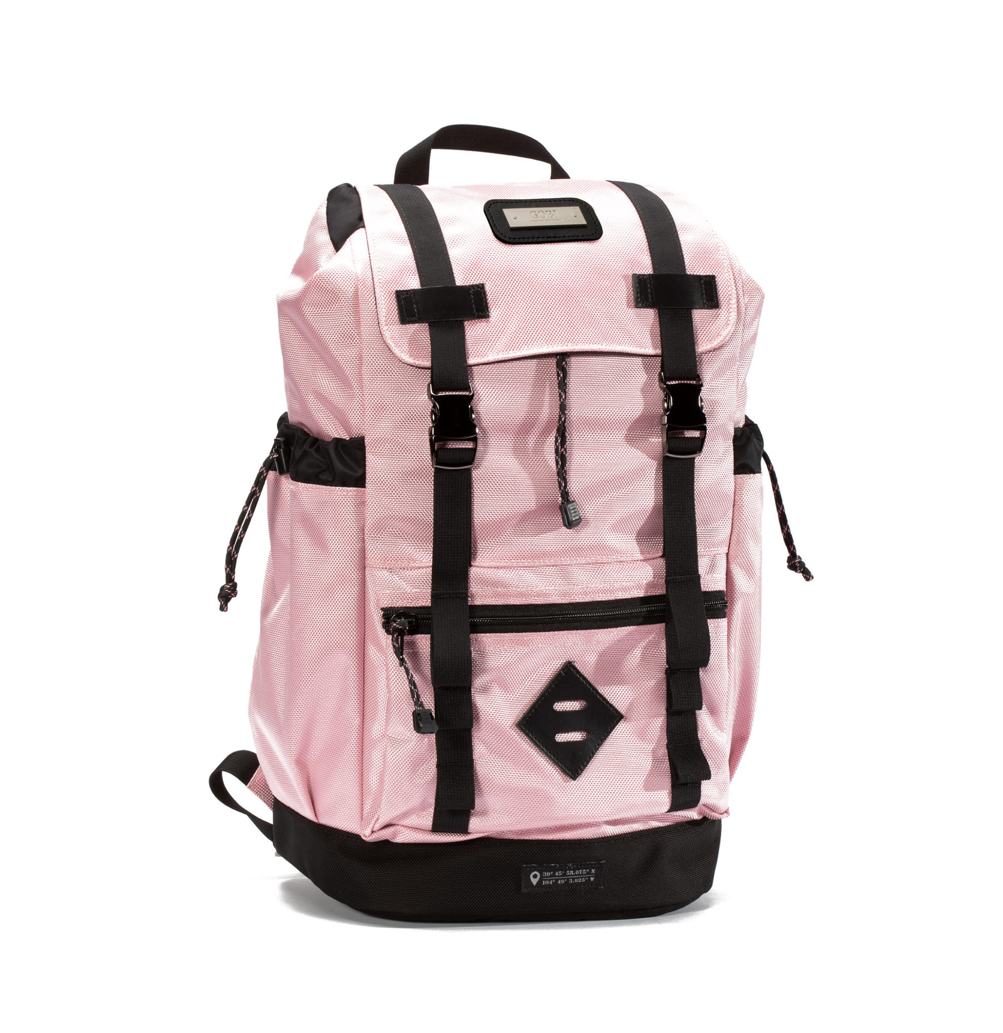 Getaway Backpack Peony Pink with Black Webbing - GOBI Racks