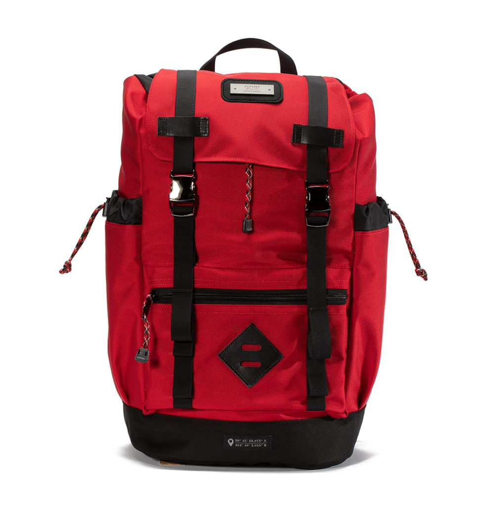 Getaway Backpack Gun Metal Blue with Tan Webbing - GOBI Racks