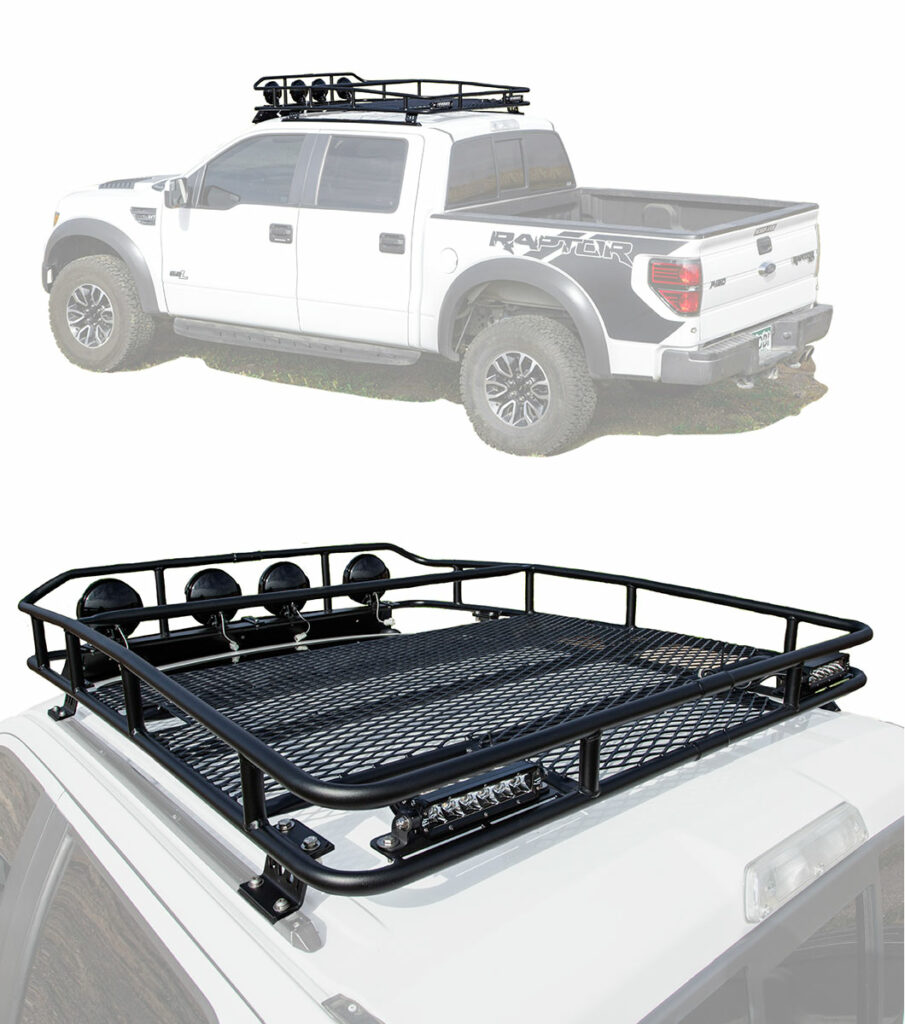 GOBI Ford F150 Ranger Rack With Sunroof Multi-Light Setup