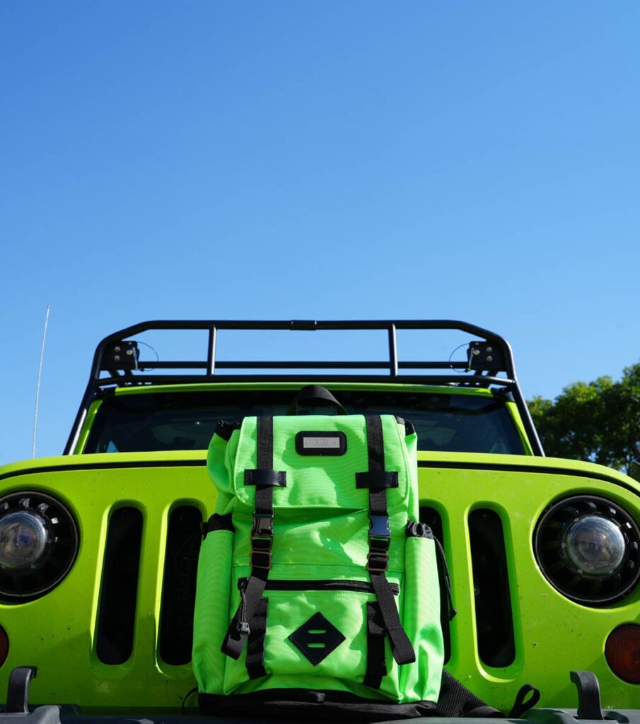 Getaway Backpack Mojito Green with Black Webbing - GOBI Racks