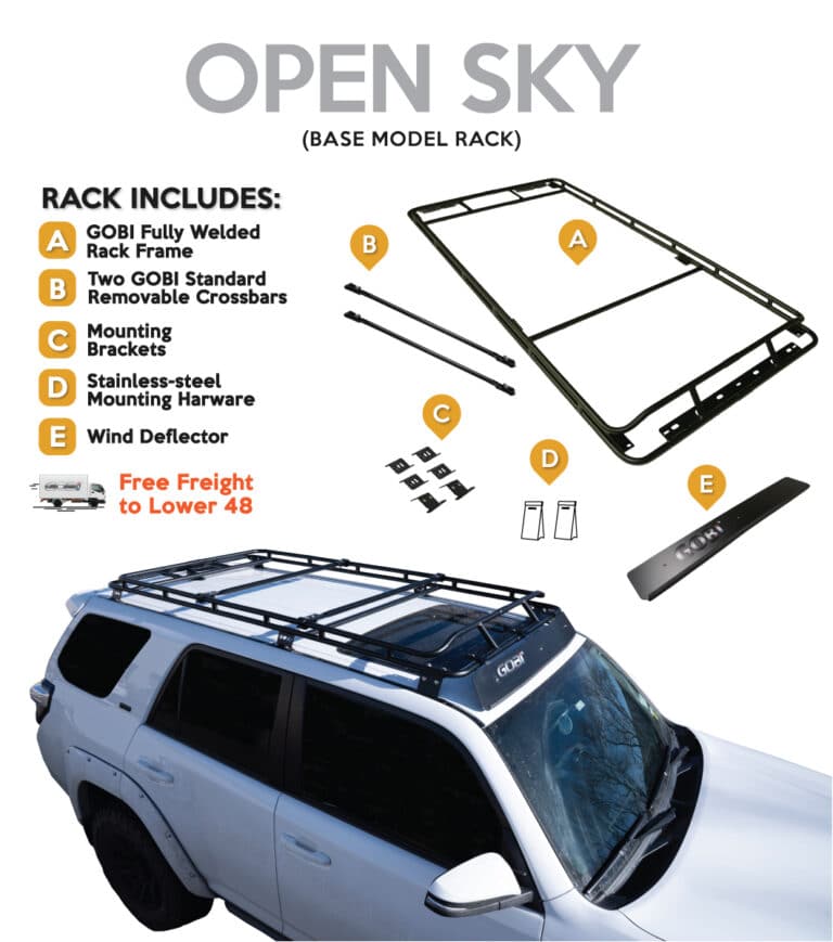 GOBI Toyota Sequoia Stealth Rack Open Sky