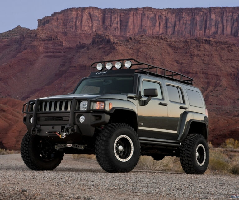 GOBI Hummer H3 Ranger Tire Carrier Rack With Sunroof